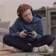 Ginger-haired Boy Playing Online Videogame, Stock Footage | VideoHive