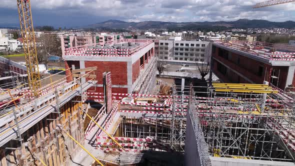 School Building Construction Structure, Stock Footage | VideoHive