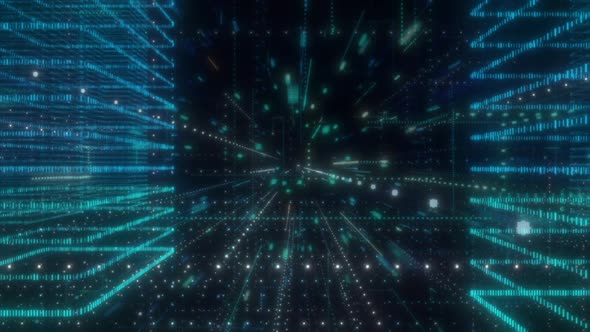 Digital Grids Landscape, Motion Graphics | VideoHive
