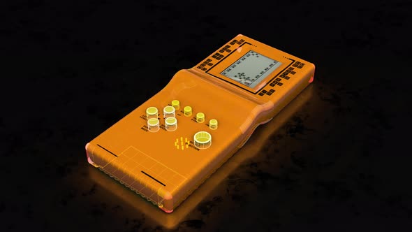Retro Brick Game Console 4k, Motion Graphics | VideoHive