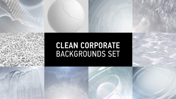 Clean Corporate Backgrounds Set, Motion Graphics | VideoHive