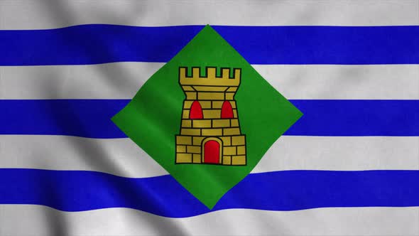 Vieques Flag City of Puerto Rico Waving in Wind, Motion Graphics ...