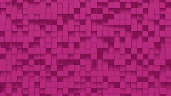 Pink small box cube random geometric background, Motion Graphics ...