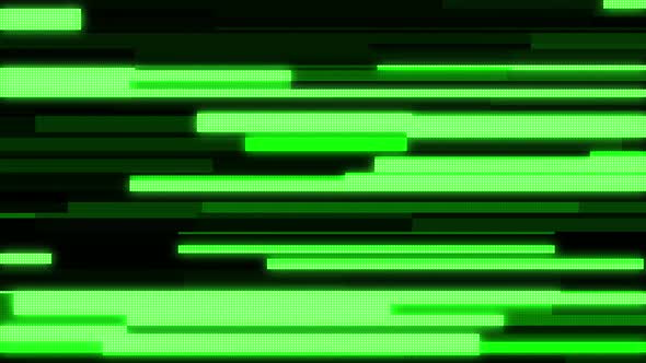 Abstract Animation of Green Speed Horizontal Lines, Motion Graphics