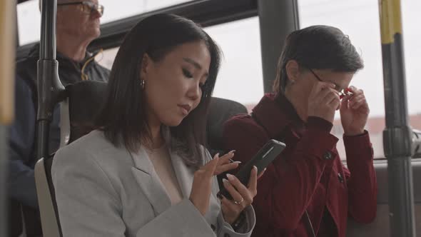 Passengers on Bus Ride, Stock Footage | VideoHive