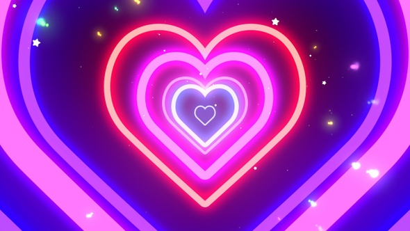 Neon Heart Space, Motion Graphics | VideoHive