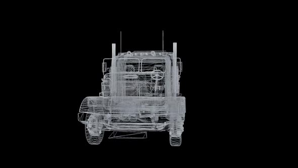 Truck Wireframe , Motion Graphics | VideoHive