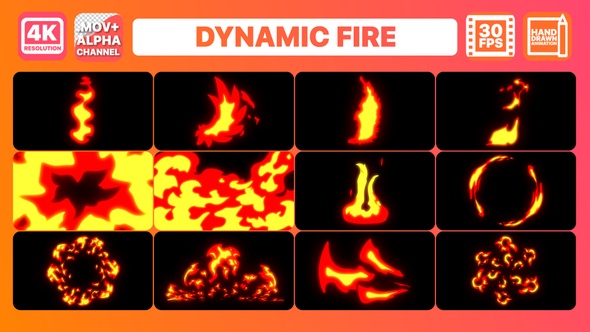 Dynamic Fire | Motion Graphics Pack, Motion Graphics | VideoHive