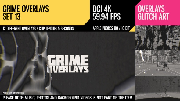 Grime Overlays (4K Set 13), Motion Graphics | VideoHive