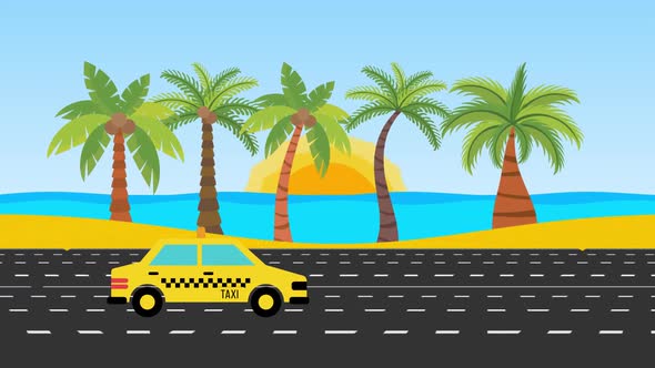 Animated Beach summer background, Motion Graphics | VideoHive