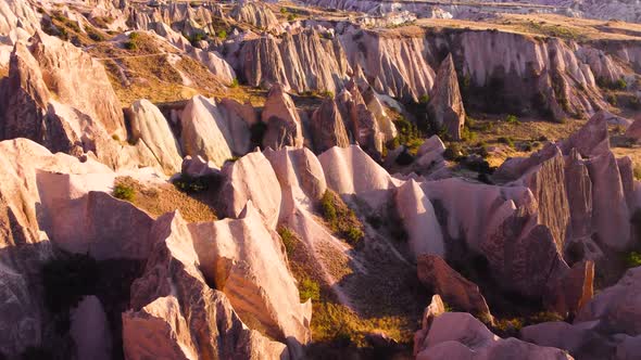 Famous Pink Valley At Sunset Red and Pink Rocks Dramatic Geological ...