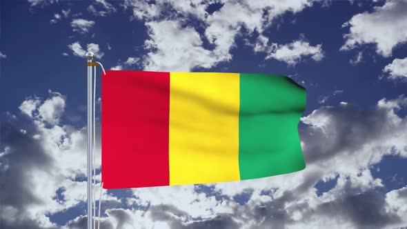Guinea Flag Waving 4k, Motion Graphics | VideoHive