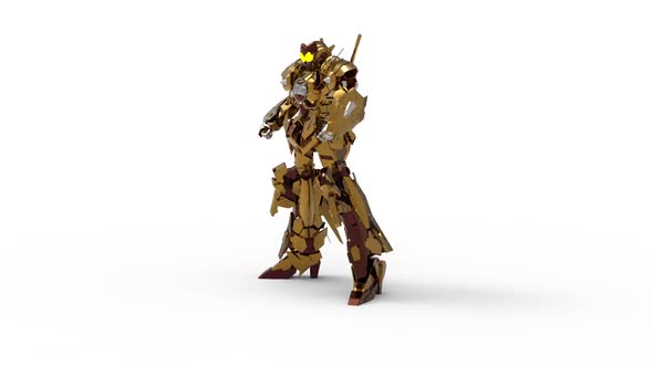 Full armor melee combat robot, Motion Graphics | VideoHive
