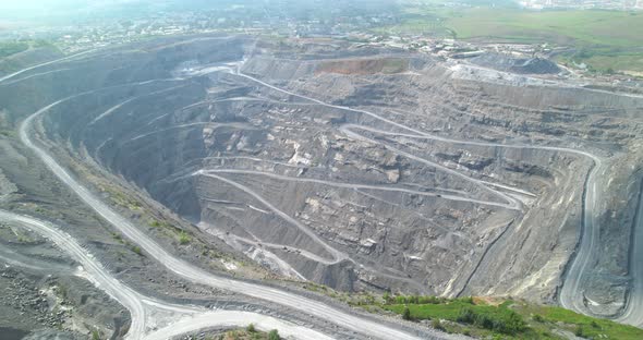 Deep Quarry Aerial View, Stock Footage | VideoHive