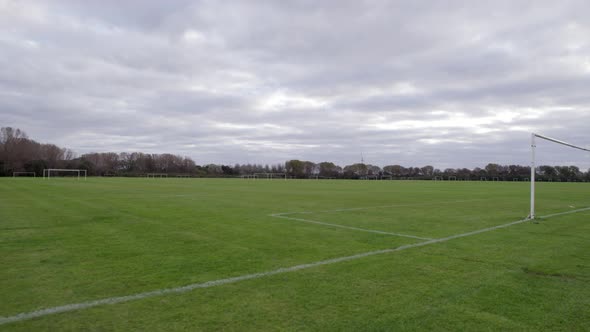 Football Pitches at Hackney Marshes in London, Stock Footage | VideoHive