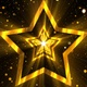 Gold Star Background Loop by pinklightstudios | VideoHive