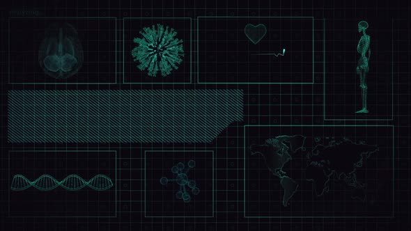 HUD Medical Background Loop, Motion Graphics | VideoHive