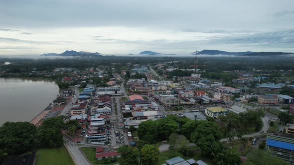 The Towns of Sarawak, Borneo, Malaysia, Stock Footage | VideoHive