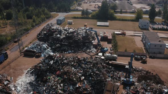 Old Wrecked Cars in Junkyard Waiting to Be Shredded in a Recycling Park ...
