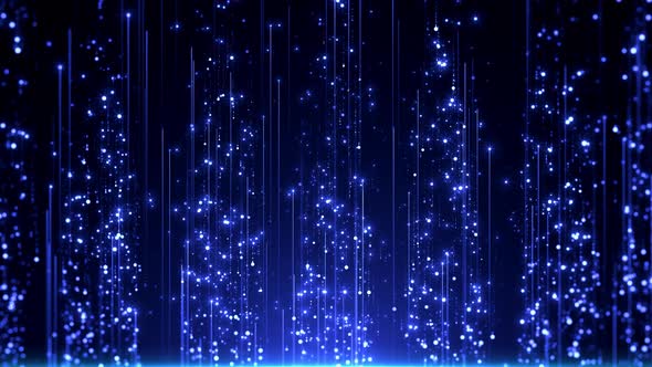 Rising Blue Particles, Motion Graphics | VideoHive