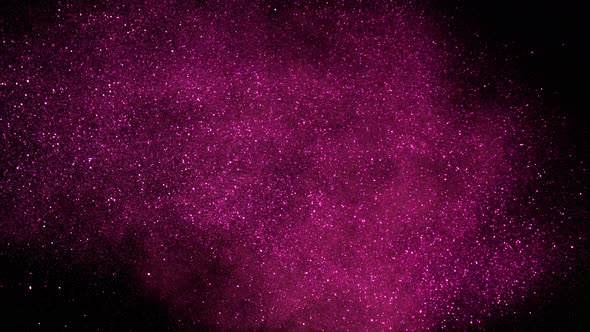 Pink Glitter Explosion in Super Slow Motion, Stock Footage | VideoHive
