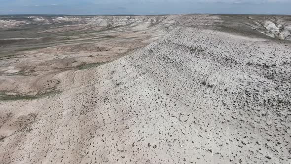 Limestone Mesa Hill Topography on Plain in Arid Barren Geography, Stock ...