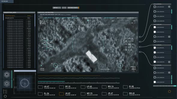 Scanning Territory Map In Modern Military Software To Detect Terrorist ...