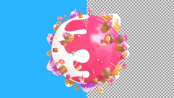 Candy Land Loop Background, Motion Graphics | VideoHive