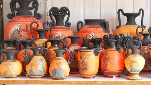 Psychro Greece July 15 2022 Stands with Authentic Handmade National ...