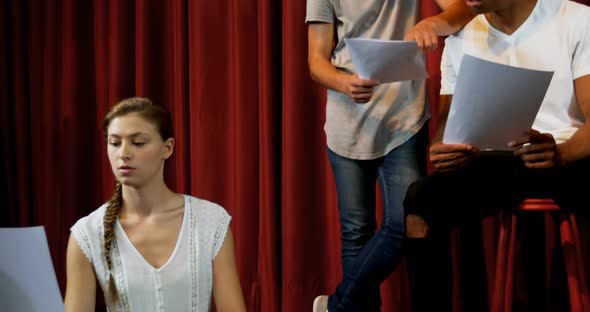 Actors practicing their script 4k, Stock Footage | VideoHive