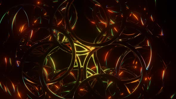 Abstract Multicolor Psychedelic Hypnotic Looping Background, Motion ...