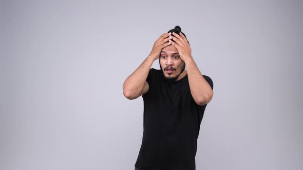 Shocked Indian man awestruck, Stock Footage | VideoHive