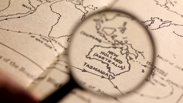 Exploring an Old Map 1421, Stock Footage | VideoHive