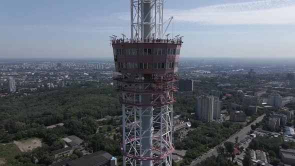 Kyiv. Ukraine: TV Tower. Aerial View., Stock Footage | VideoHive