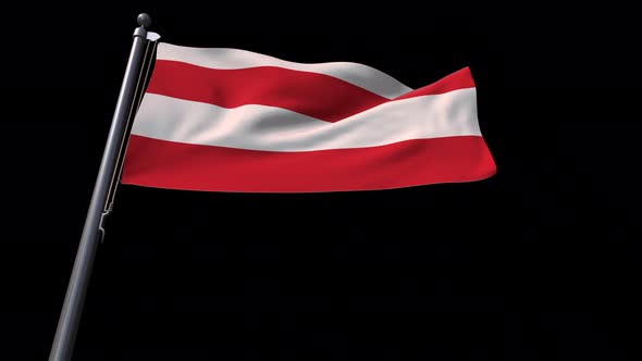 Flag Of Brno (Czech Republic) With Alpha Channel 4K, Motion Graphics