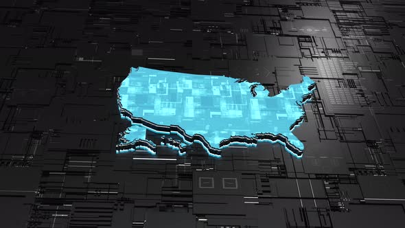 Us Map, Motion Graphics | VideoHive