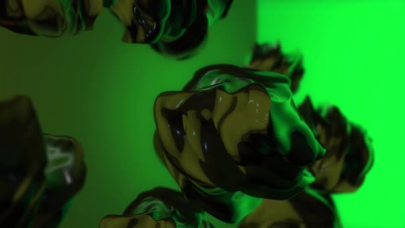3D abstract animation. Smooth liquid shape., Motion Graphics | VideoHive