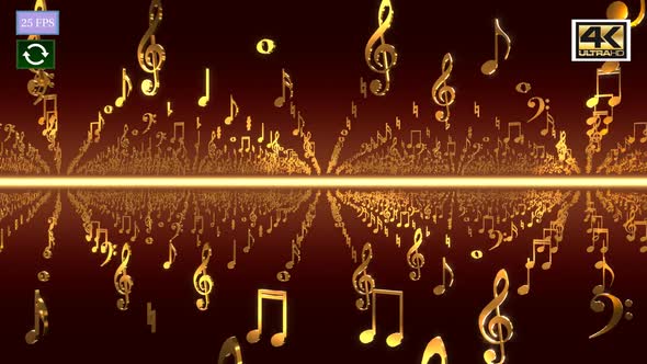 Music Notes A8 4K, Motion Graphics | VideoHive