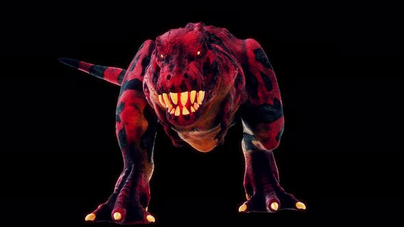 Scary Hell Dinosaur Vj Loop, Motion Graphics | VideoHive