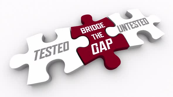Tested Untested Bridge The Gap Puzzle Health Care Checks 3d Animation ...