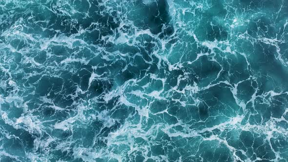 Background Textured Sea Storm aerial view 4 K, Stock Footage | VideoHive