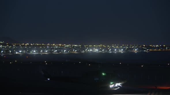 Night arrival of helicopter, Stock Footage | VideoHive