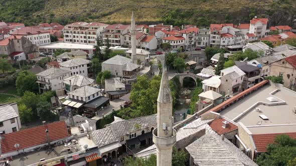 Mostar City, Aerial View, Stock Footage | VideoHive