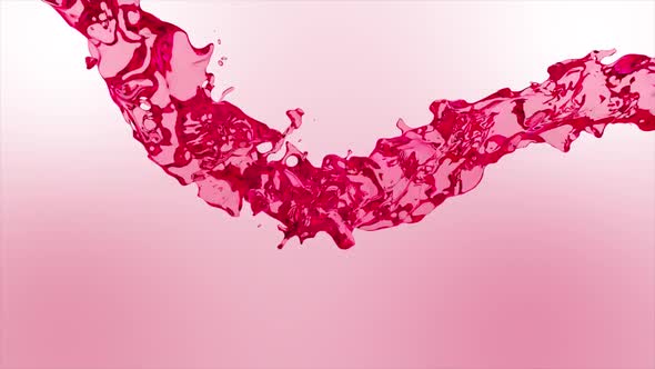 Red Water Flow Splash 4K, Motion Graphics | VideoHive