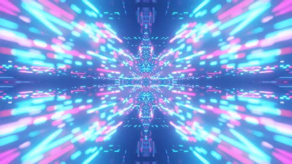 Symmetrical 3d Object or Structure Rotates and Moves Inside Glass ...