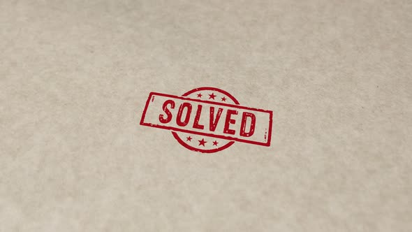 Solved stamp and stamping, Motion Graphics | VideoHive