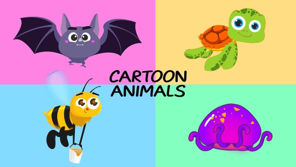 Cartoon Animals, Motion Graphics | VideoHive
