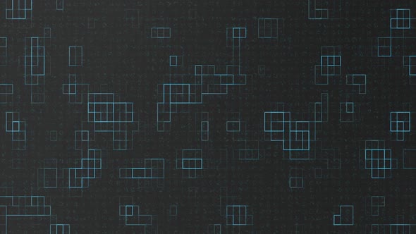 Abstract Blue Cube Line Animated, Motion Graphics | VideoHive