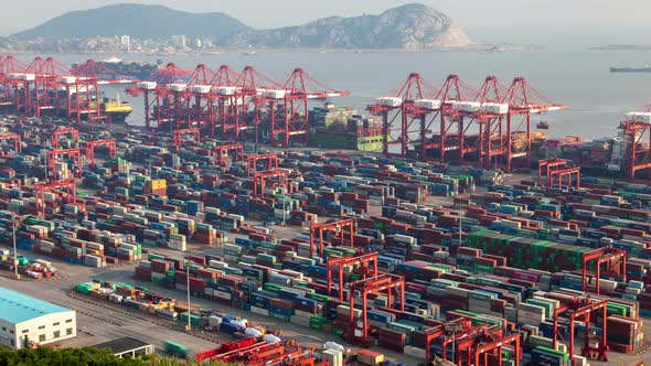 Yangshan Shanghai Container Port Terminal and Logistics Center ...