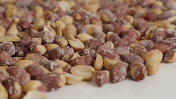 Tilting over Arachis hypogaea snack 4K 2160p 30fps UltraHD footage ...